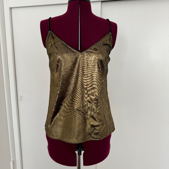 Frame Denim | Tops | Frame Gold Tank | Poshmark